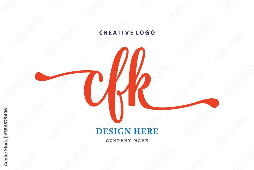 logo composition of the letter CFK is simple, easy to understand and ...