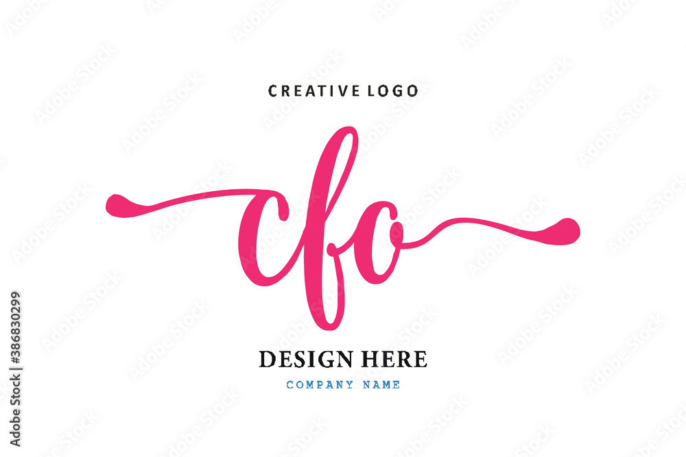 logo composition of the letter CFO is simple, easy to understand and ...