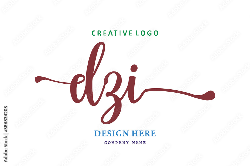logo composition of the letter DZI is simple, easy to understand and ...