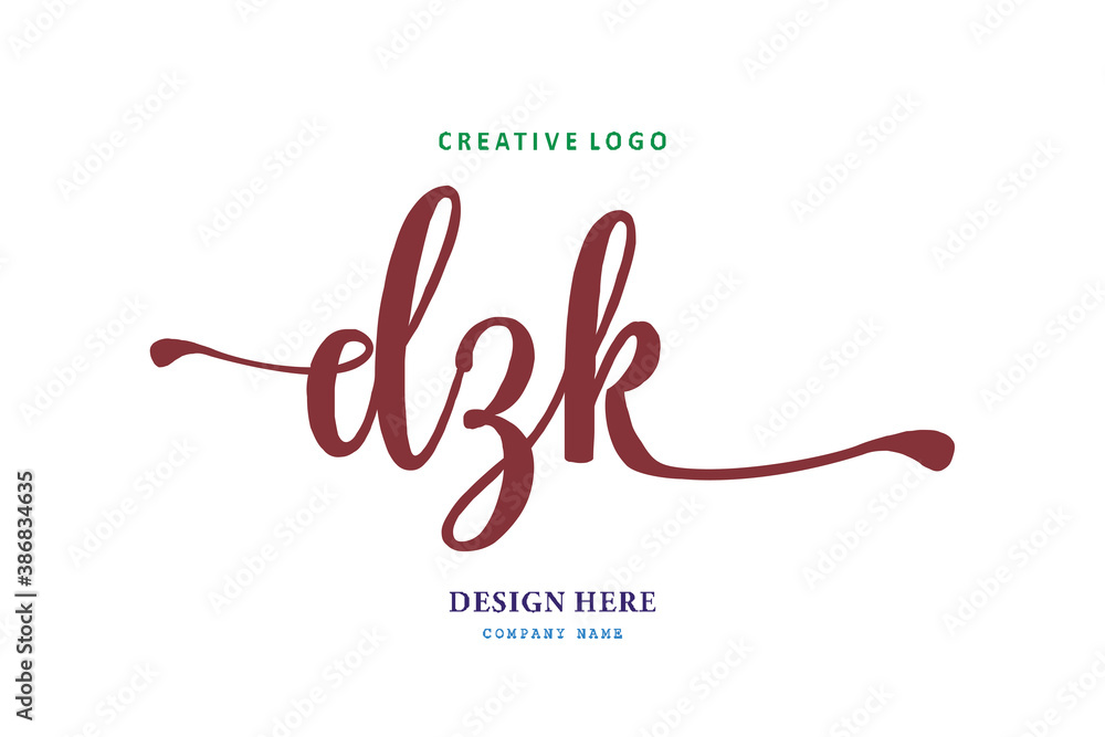logo composition of the letter DZK is simple, easy to understand and ...