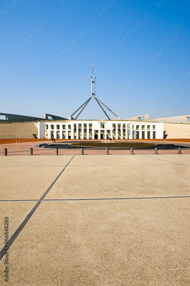 Building of Australian Parliament in Canberra Stock Photo | Adobe Stock