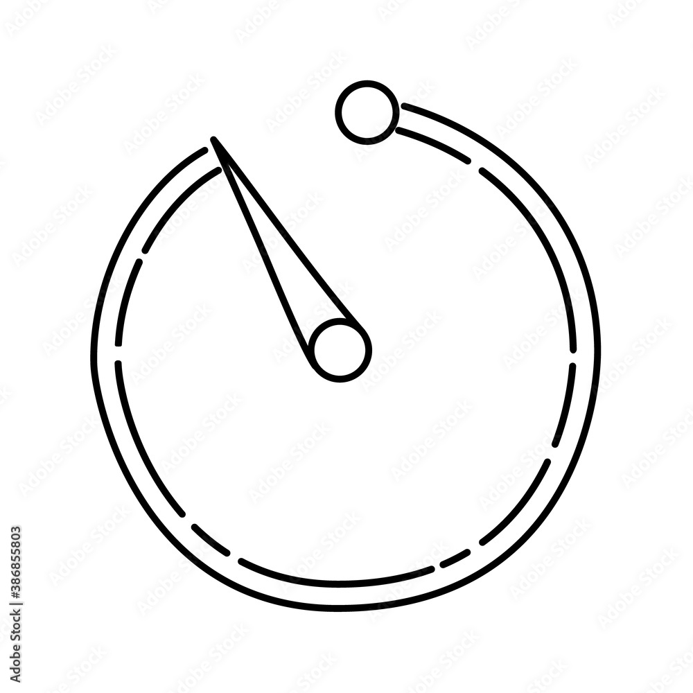 Self Timer Icon. Doodle Hand Drawn or Black Outline Icon Style Stock ...