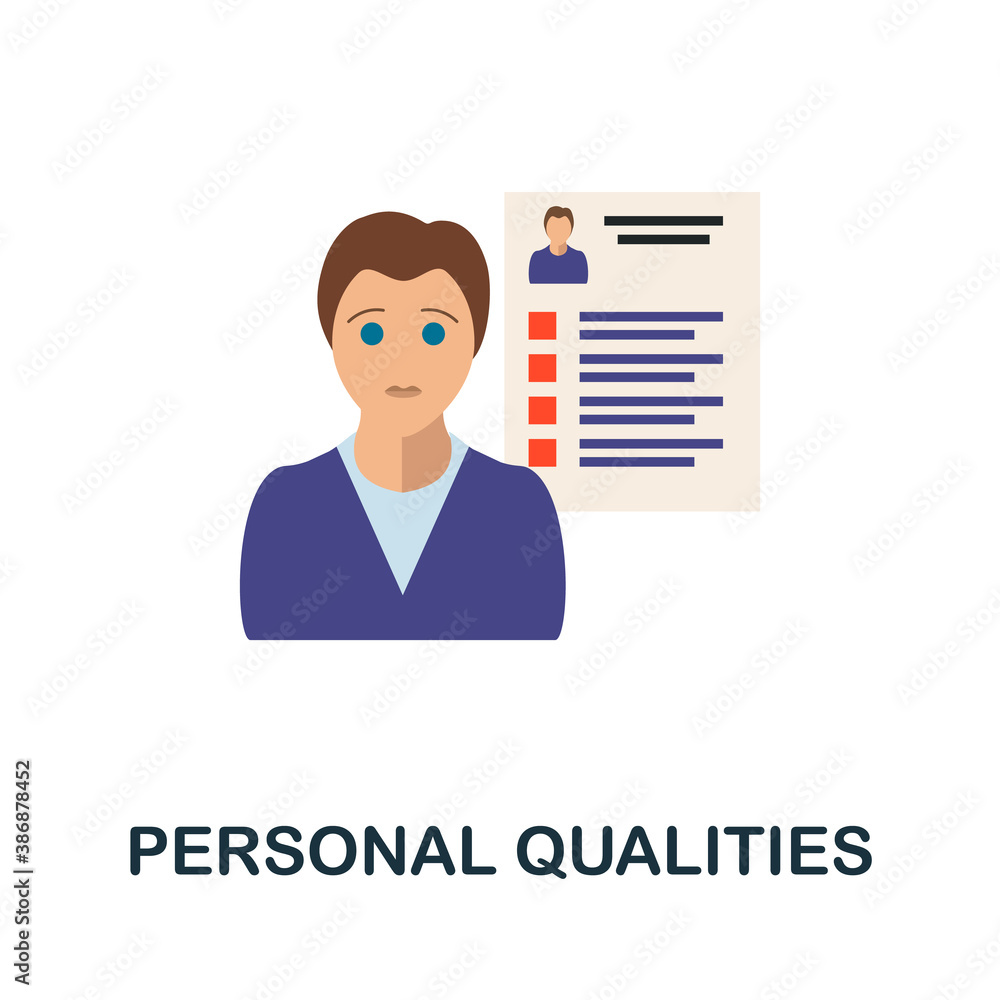 Personal Qualities icon. Simple element from business motivation ...
