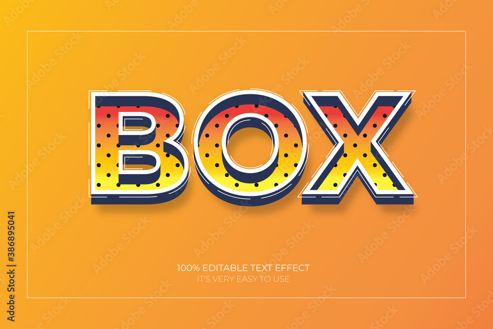 Box editable stylish text effect, Realistic 3d blood text effect Stock ...