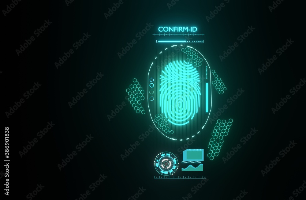 Fingerprint scan provides security access with biometrics ...