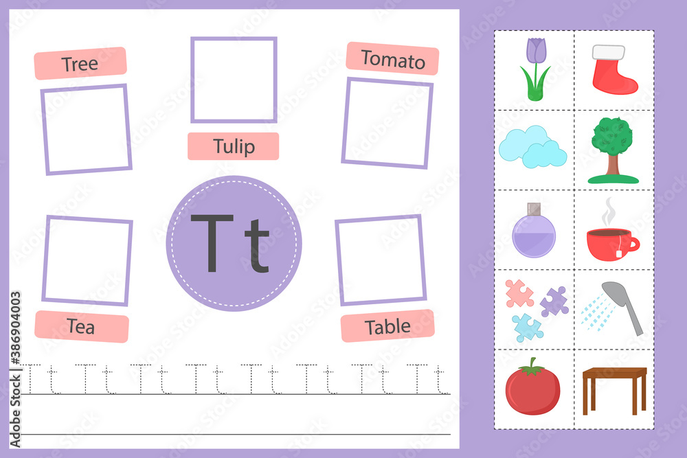 Alphabet tracing worksheet for preschool and kindergarten. Writing ...