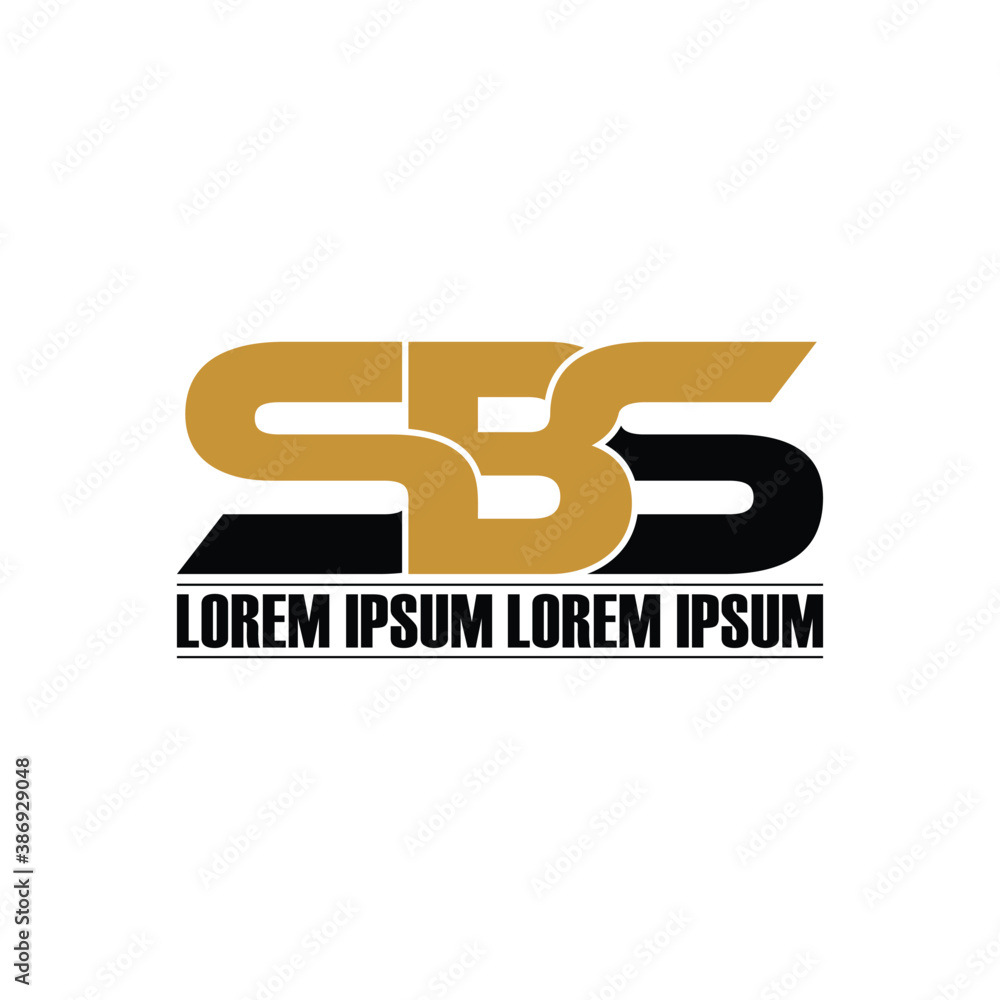 SBS letter monogram logo design vector Stock Vector | Adobe Stock