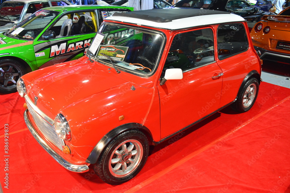 Red Mini Cooper Limited Mr. Bean Stock Photo | Adobe Stock