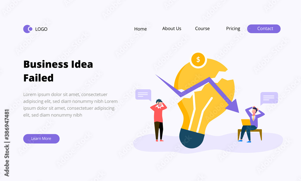Business Idea failed. People failed. Business failure. Bad Idea ...