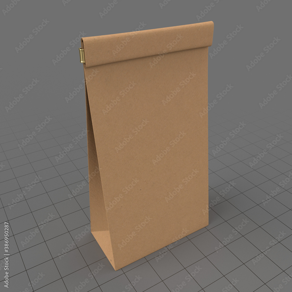 Paper bag Stock 3D asset | Adobe Stock