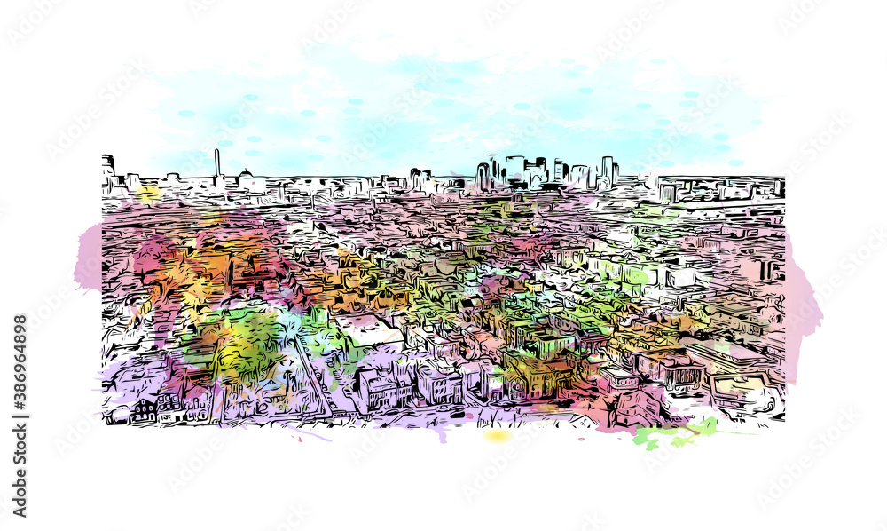 Building view with landmark of Boston is the capital and most populous ...