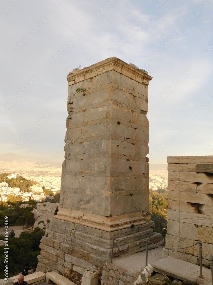 The pedestal of the statue of Agrippa, son in law of Roman Emperor ...