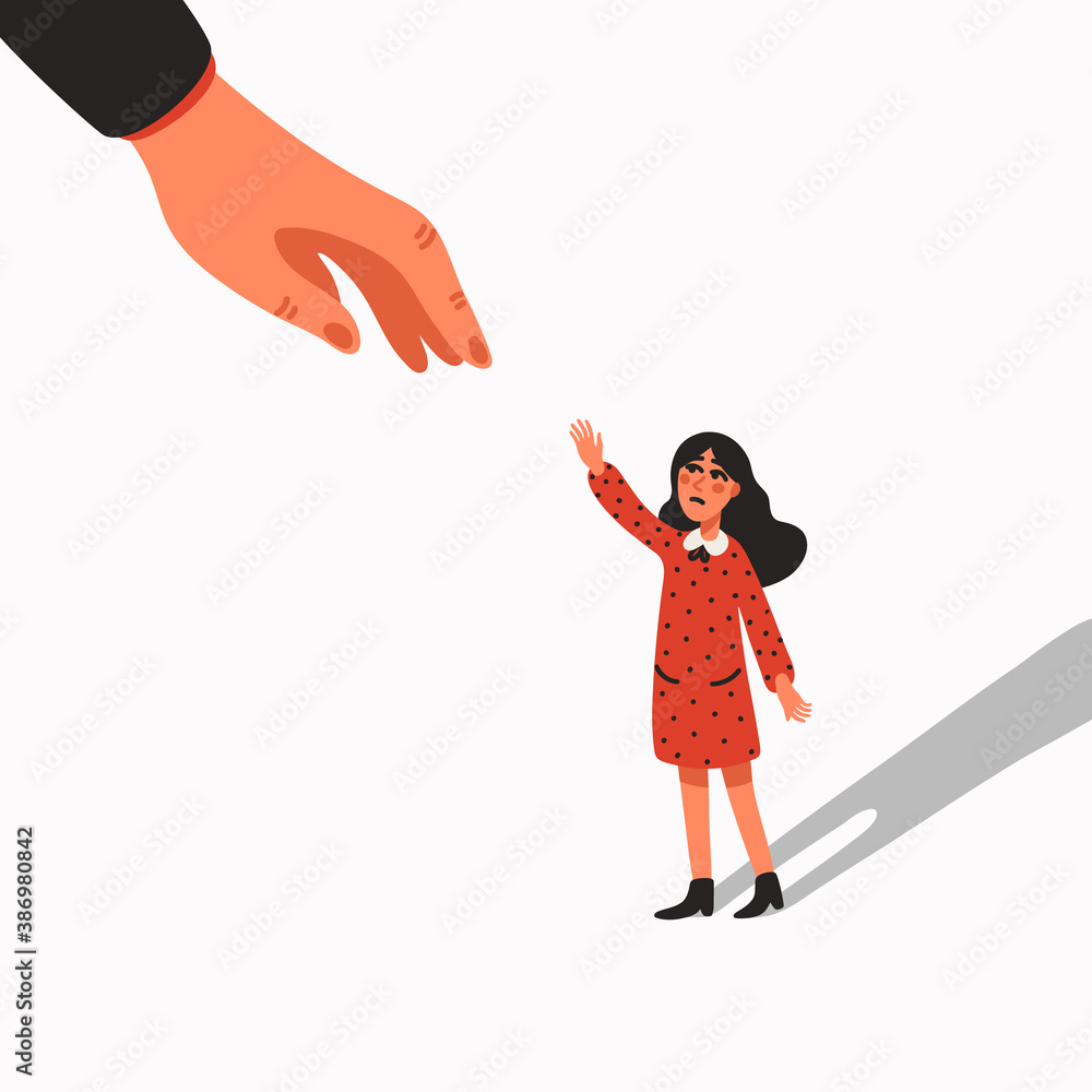 Helping hand. Empathy, help and support - helping hand reaching out to ...