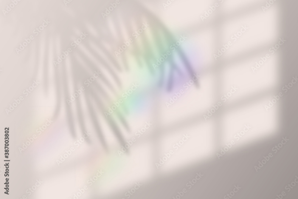 Vector illustration of realistic tropical shadow overlay effect. with ...