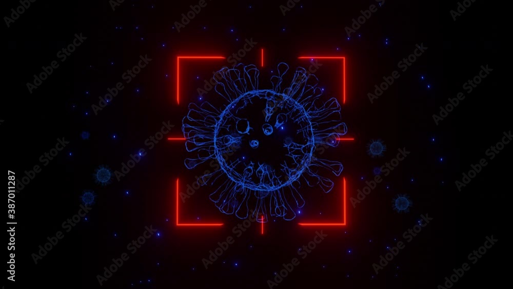 Focus illustration animation of an abstract background with target ...