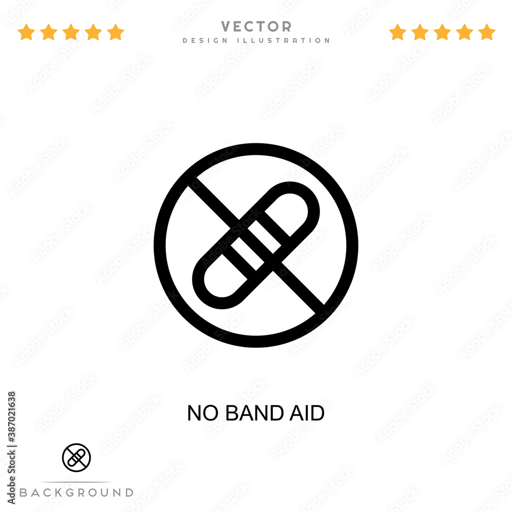 No band aid icon. Simple element from digital disruption collection ...