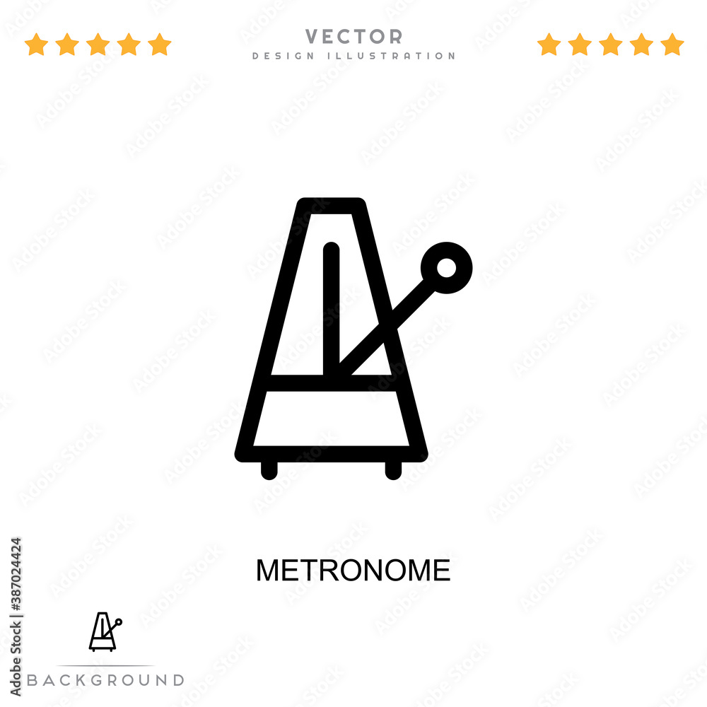 Vetor de Metronome icon. Simple element from digital disruption ...