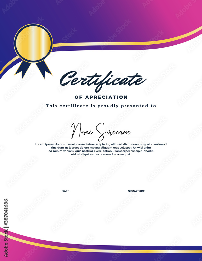 Editable Certificate Templates