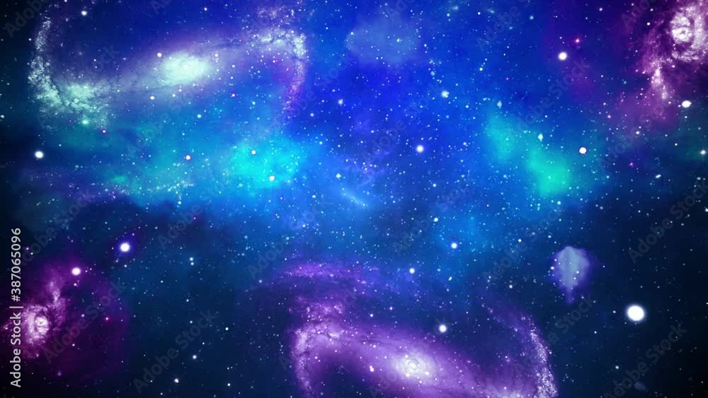 3D Fly through in space galaxy in universe singularity big bang space ...