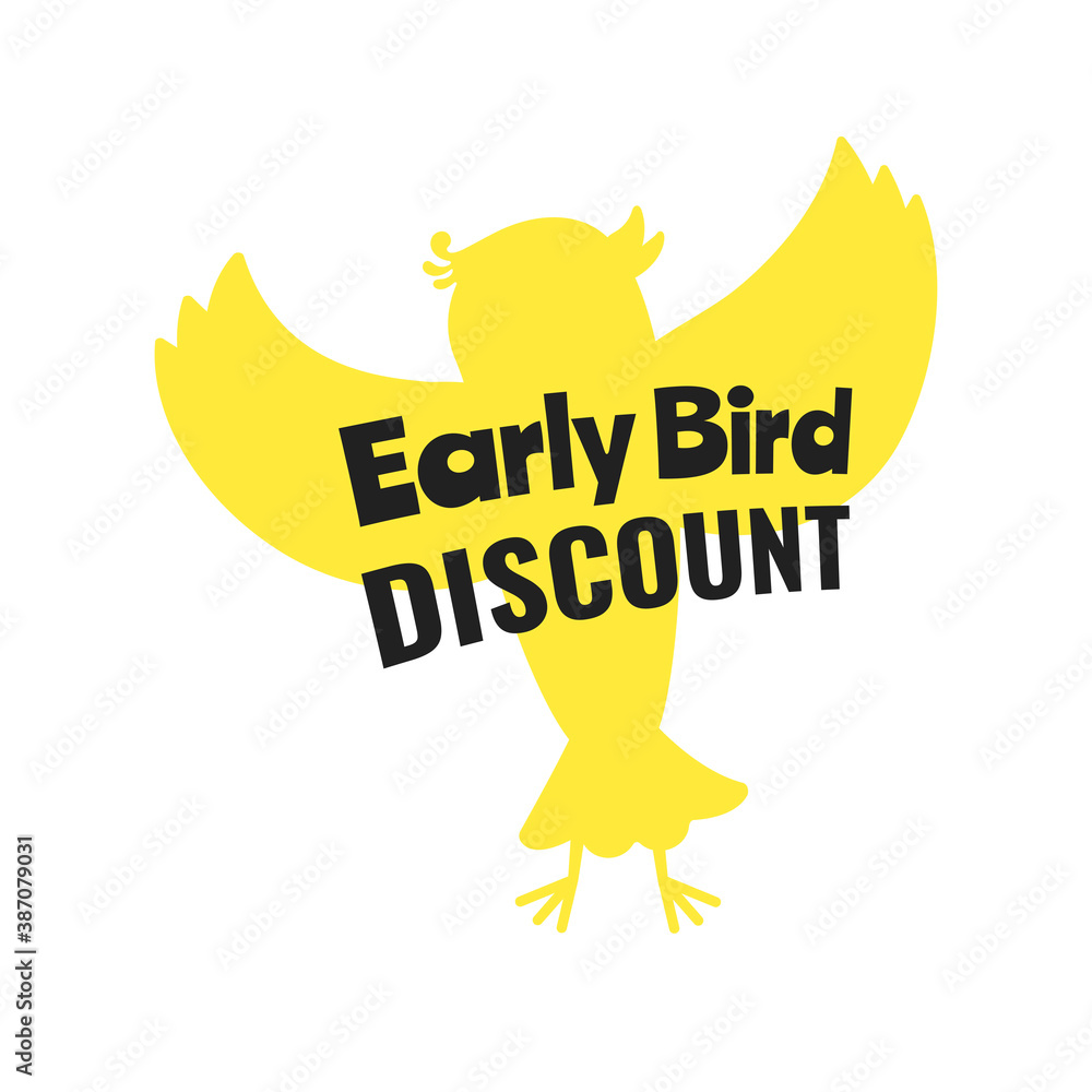 Early bird special offer discount sale event banner flat style design ...