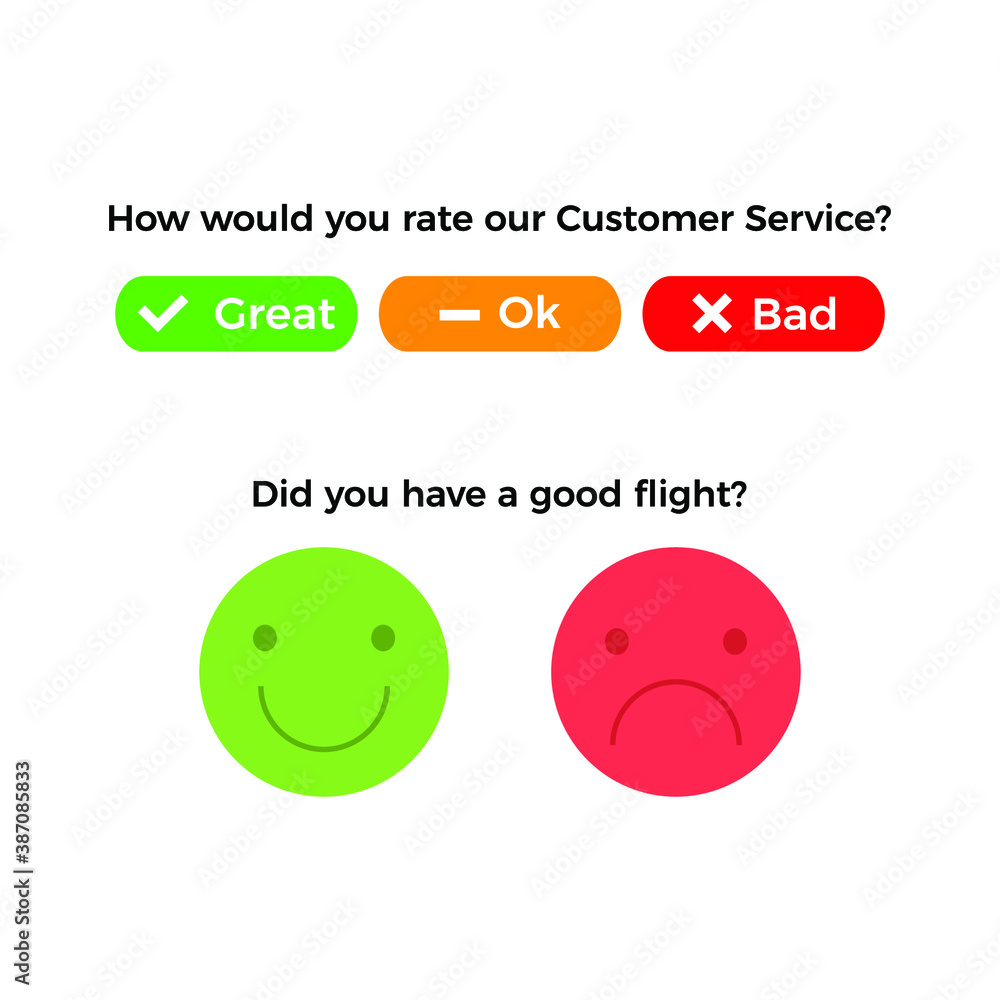 Feedback design with emotions scale background. Rating satisfaction ...
