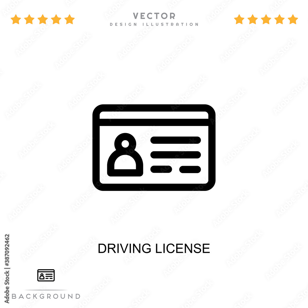 Driving license icon. Simple element from digital disruption collection ...