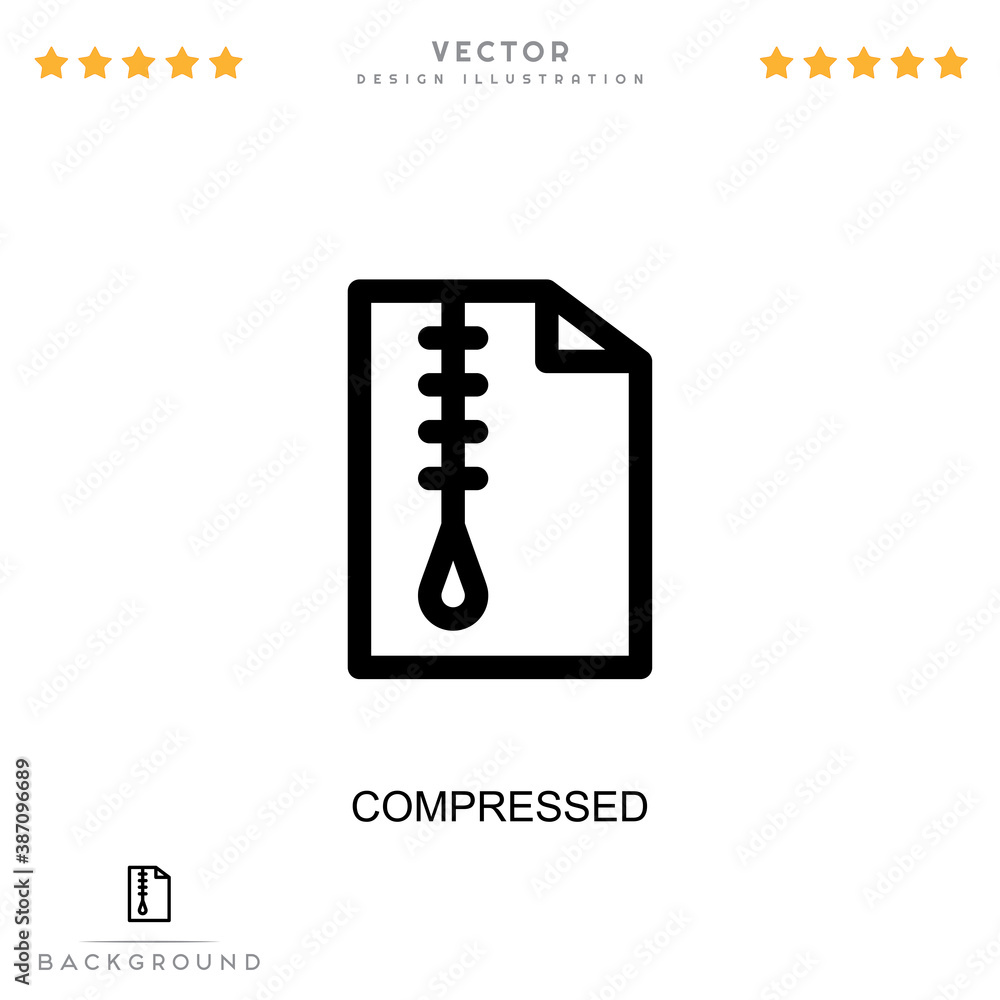 Compressed icon. Simple element from digital disruption collection ...