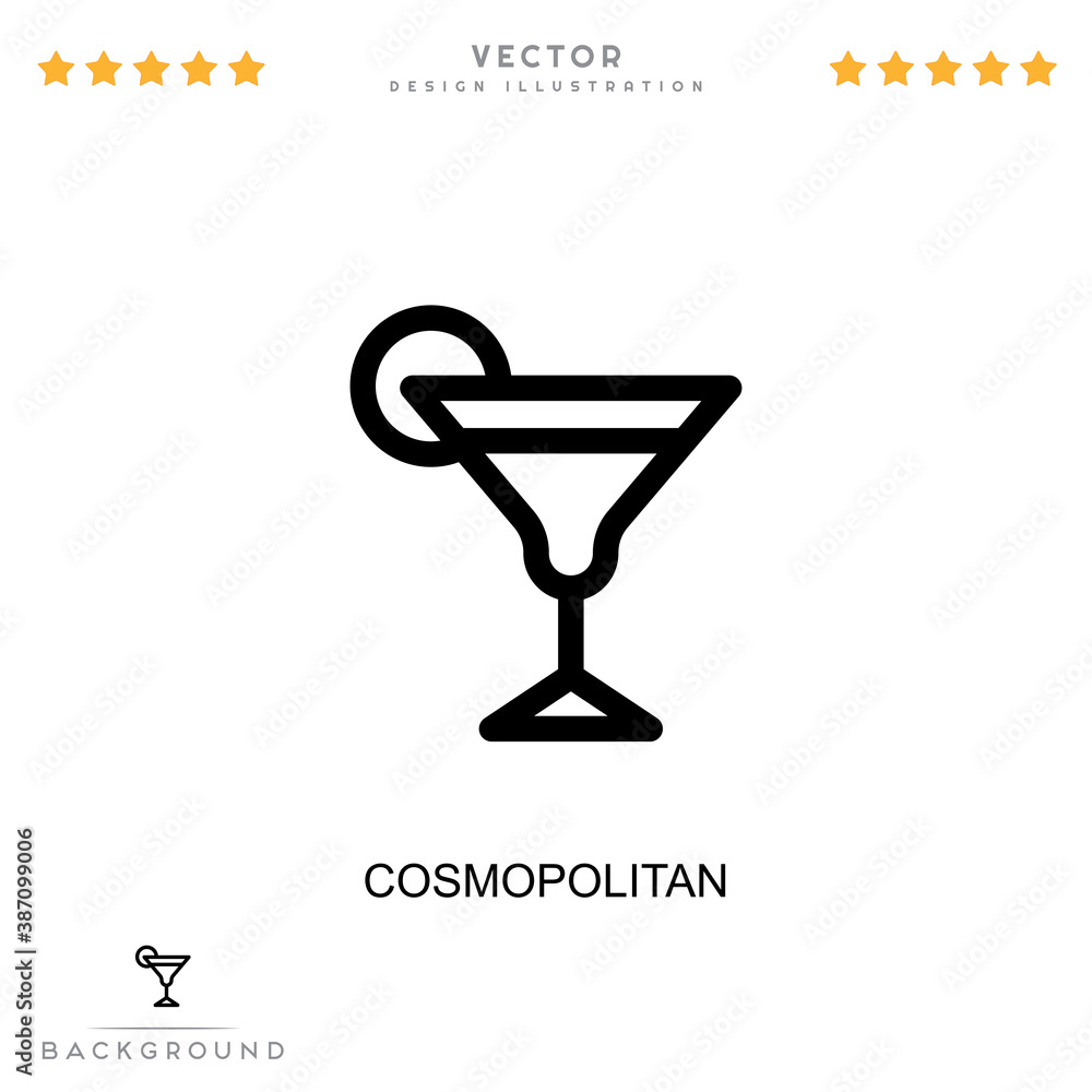Cosmopolitan icon. Simple element from digital disruption collection ...
