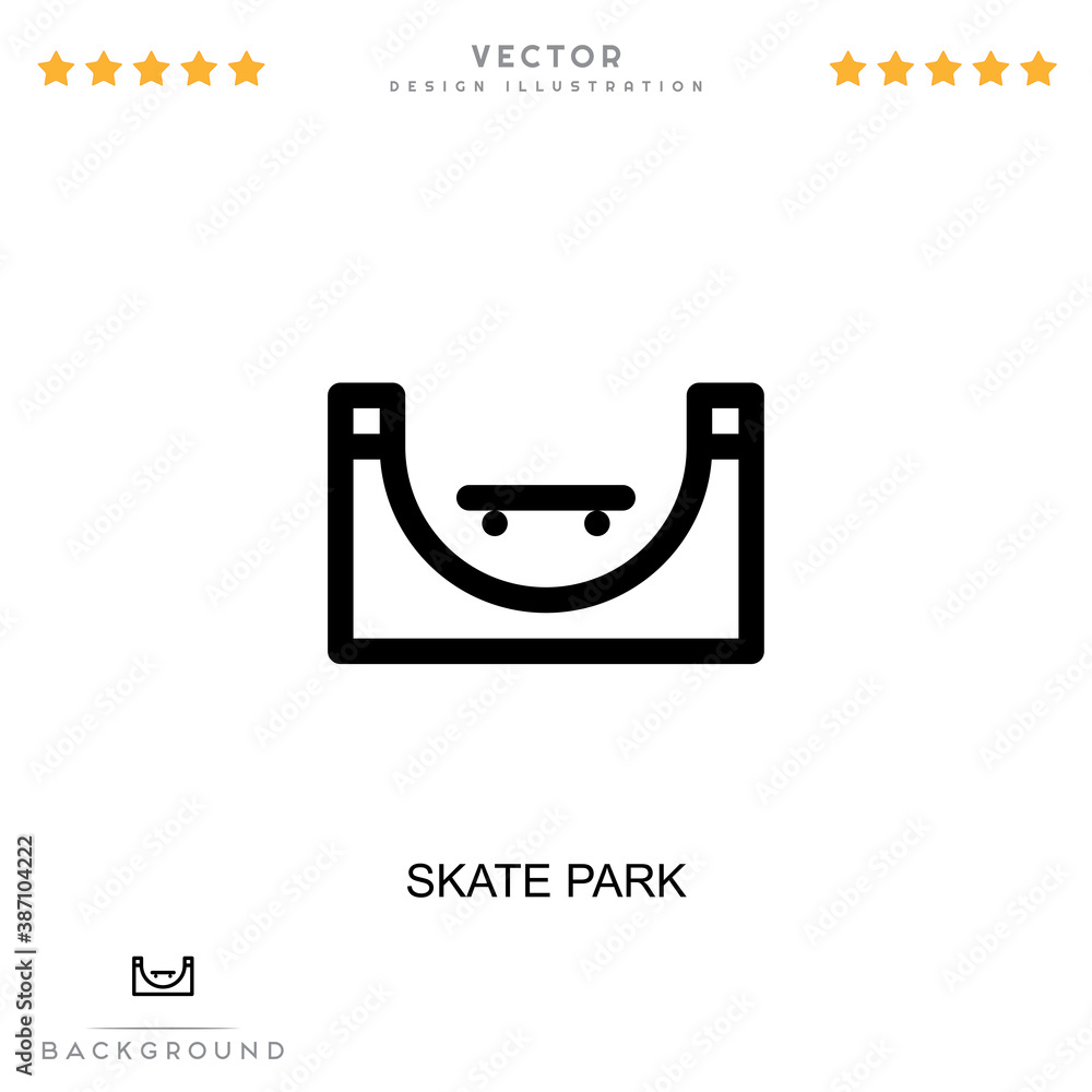 Skate park icon. Simple element from digital disruption collection ...