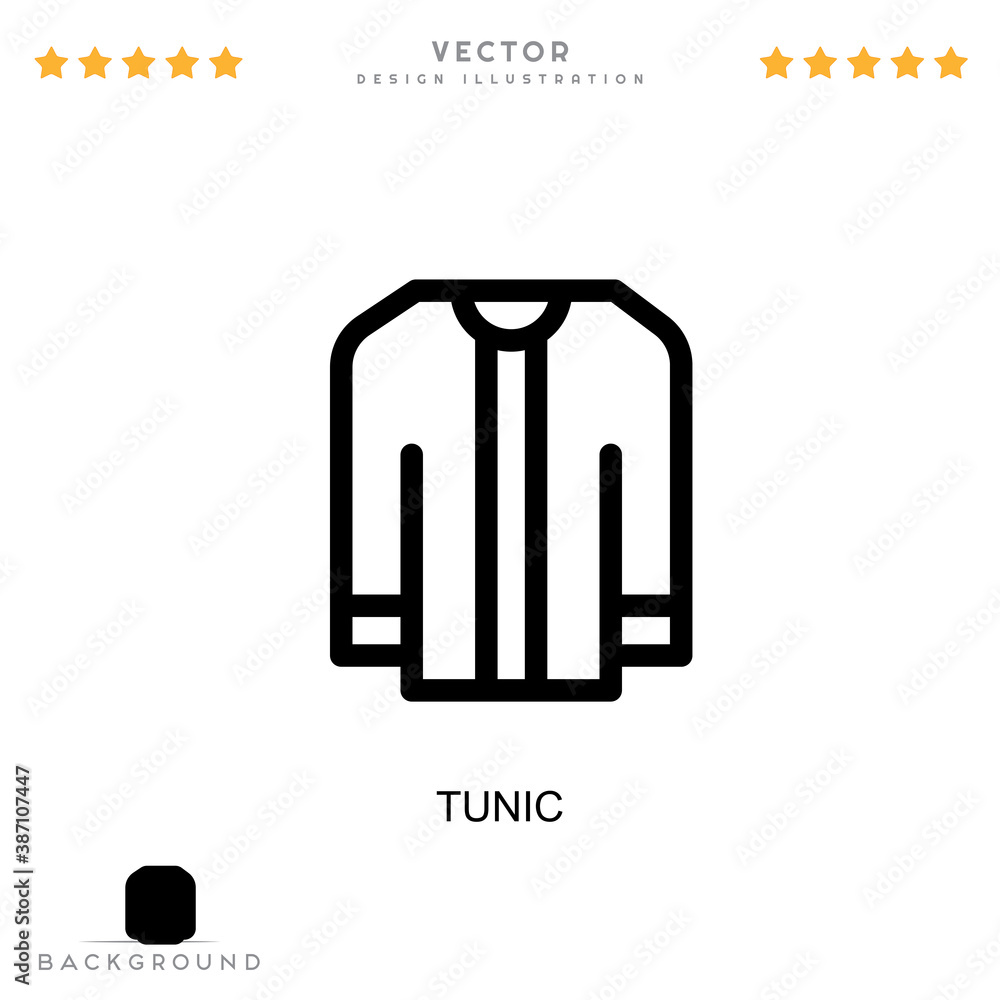 Tunic icon. Simple element from digital disruption collection. Line ...
