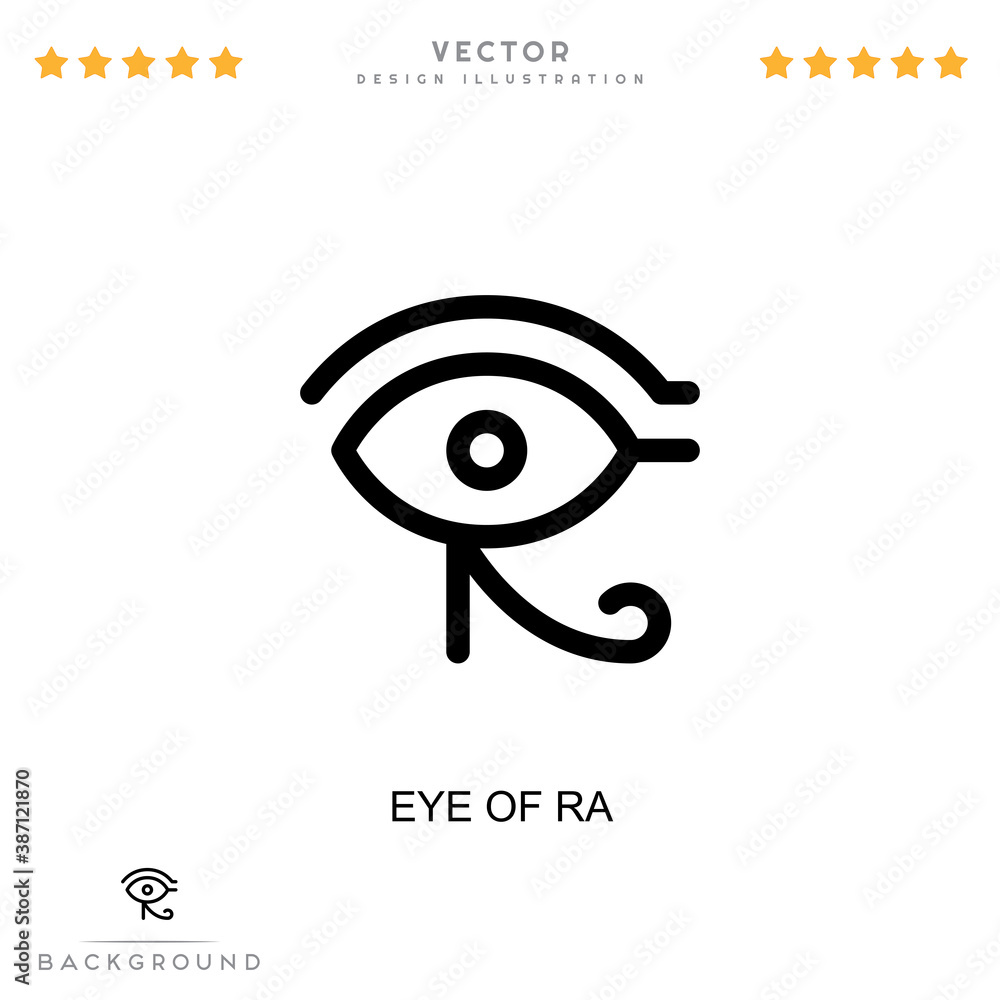 Eye of ra icon. Simple element from digital disruption collection. Line ...