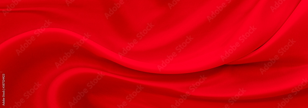 Shiny Red Fabric