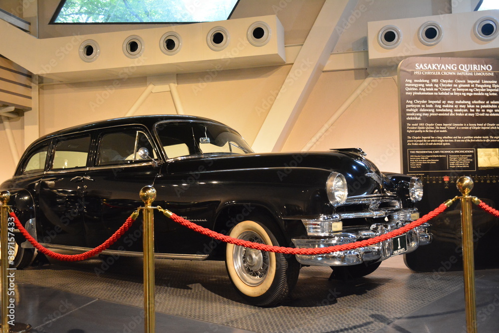 1953 Chrysler Crown Imperial used by President Elpidio Quirino display ...
