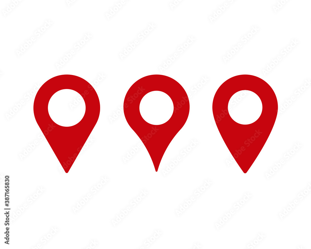 Location pointer symbol icon. Gps navigation pin sign. Map position ...
