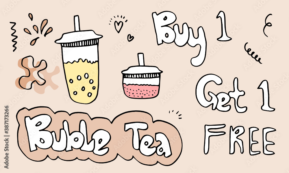 Bubble milk tea Special Promotions design, Boba milk tea, Pearl milk ...