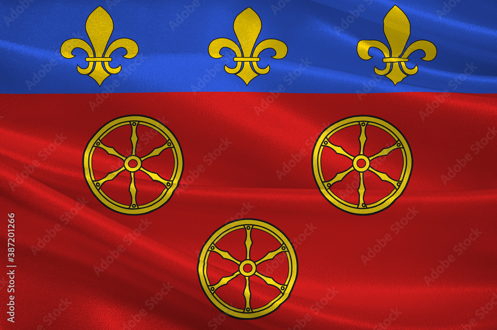 Flag of Rodez in Aveyron of Occitanie is a Region in France Stock Photo ...