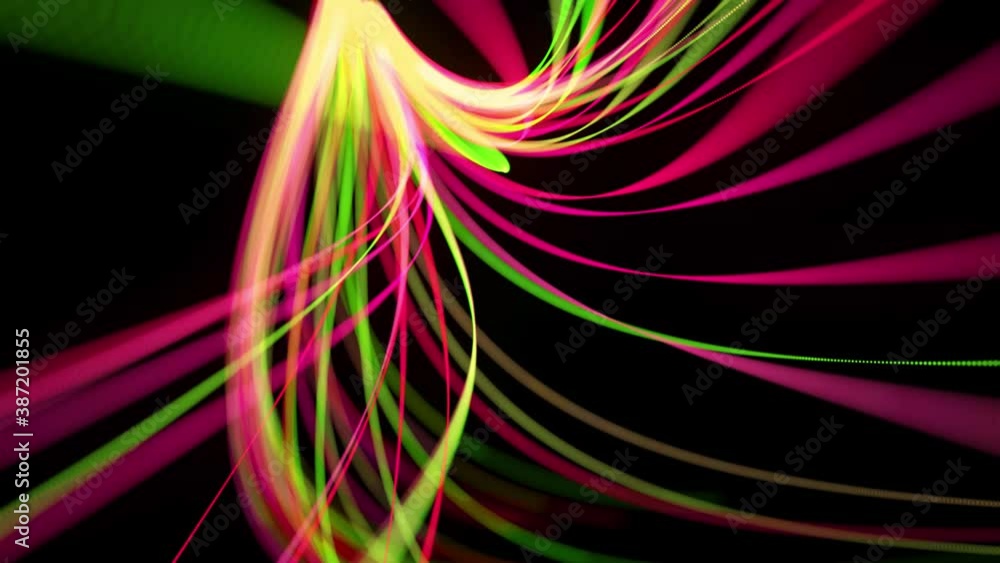 Light flow bg in 4k. Abstract looped background with light trails ...