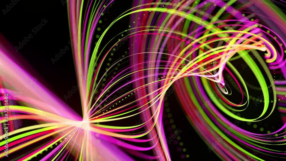 Light flow bg in 4k. Abstract looped background with light trails ...