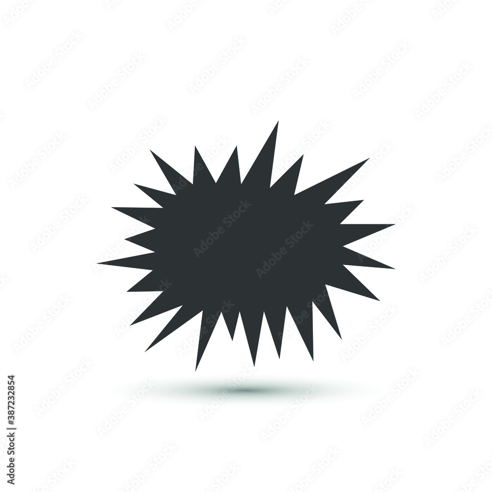 Vector wham boom icon. Explosion symbol. For design, web site design ...