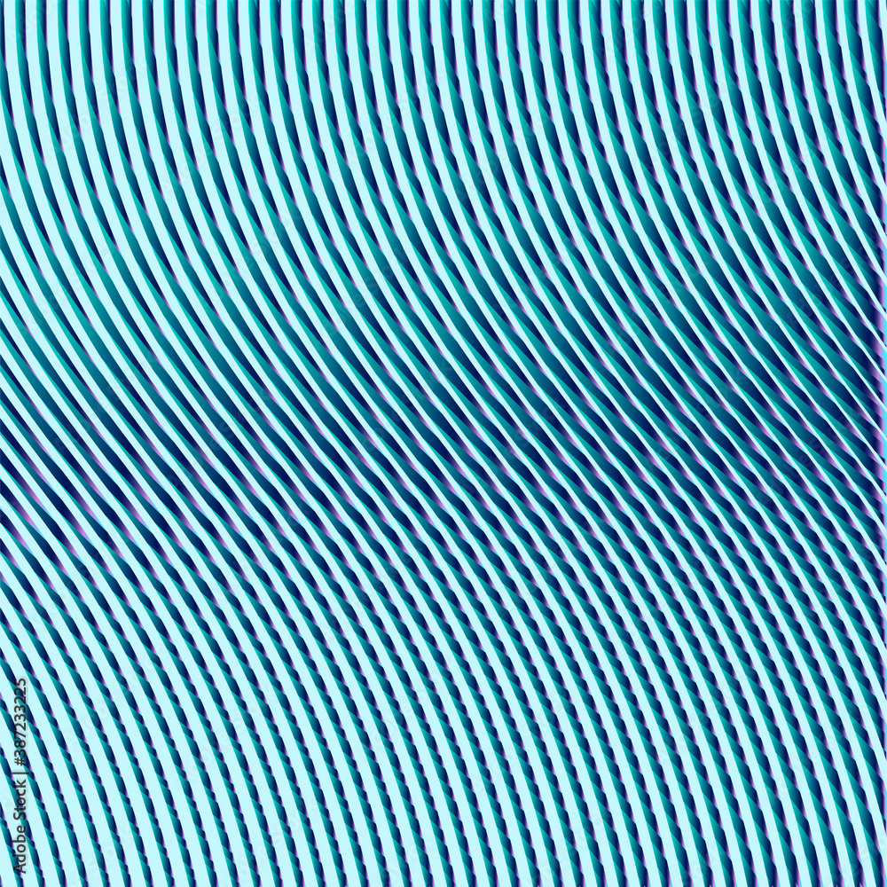 Psychedelic vector grid texture with optical illusion of wavy lines and ...