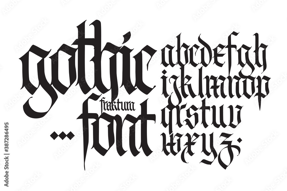 Tattoo Alphabet Latin