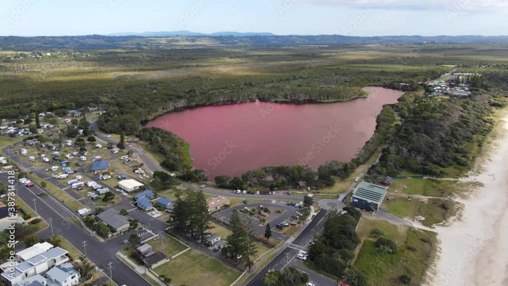 Discolored Water Of Lake Ainsworth In Lennox Head - Wonderful Spot In ...