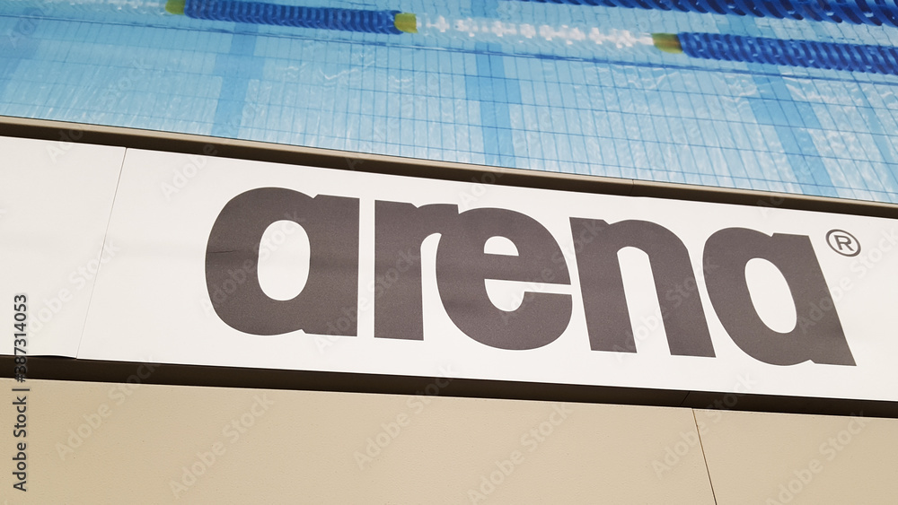 Arena logo and sign store of German manufacturing company of ...