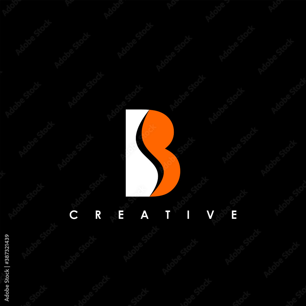 BS Letter Initial Logo Design Template Vector Illustration Stock Vector ...