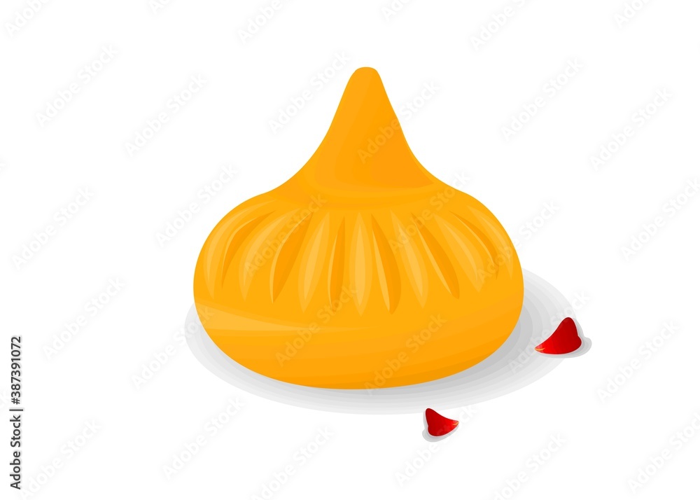 Modak Indian Sweets or Mithai Food Vector Stock Vector | Adobe Stock