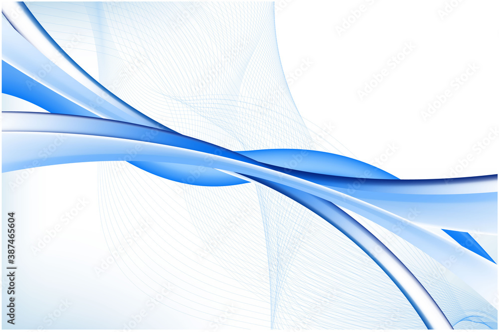 abstract blue background vector graphic. Blue and white wave abstract ...