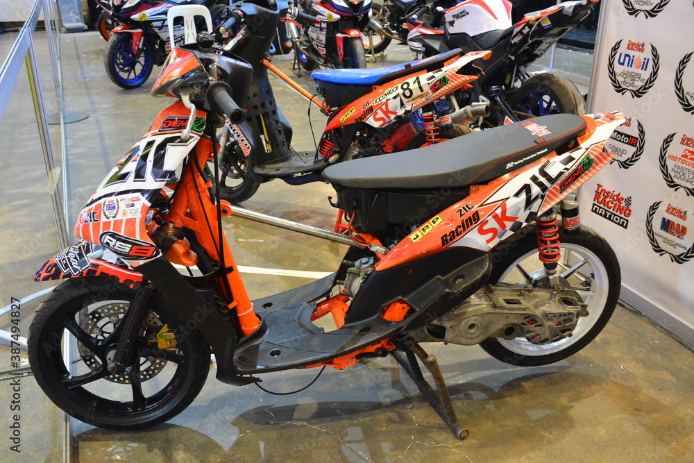 Yamaha racing motorcycle in Pasay, Philippines Stock Photo | Adobe Stock