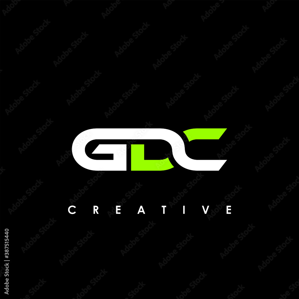 GDC Letter Initial Logo Design Template Vector Illustration Stock ...