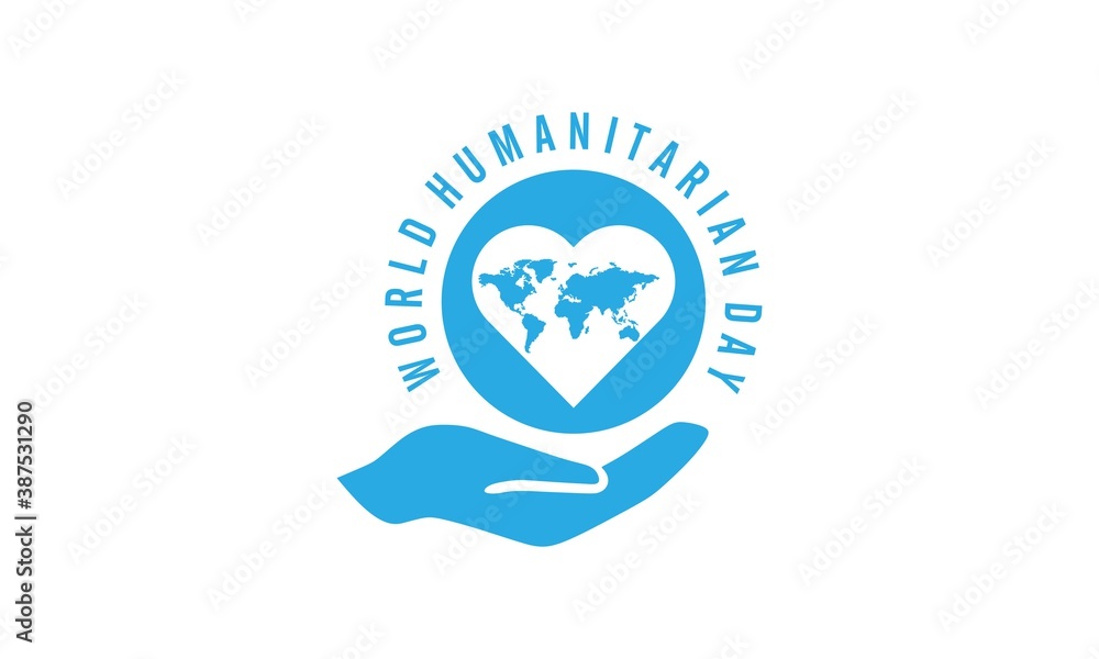 world humanitarian day logo Stock Vector | Adobe Stock