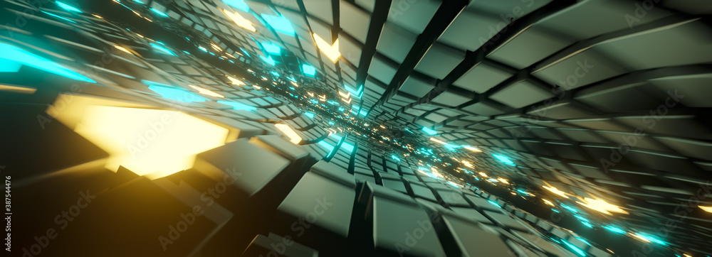 Abstract futuristic background. Conceptual wallpaper for big data, high ...